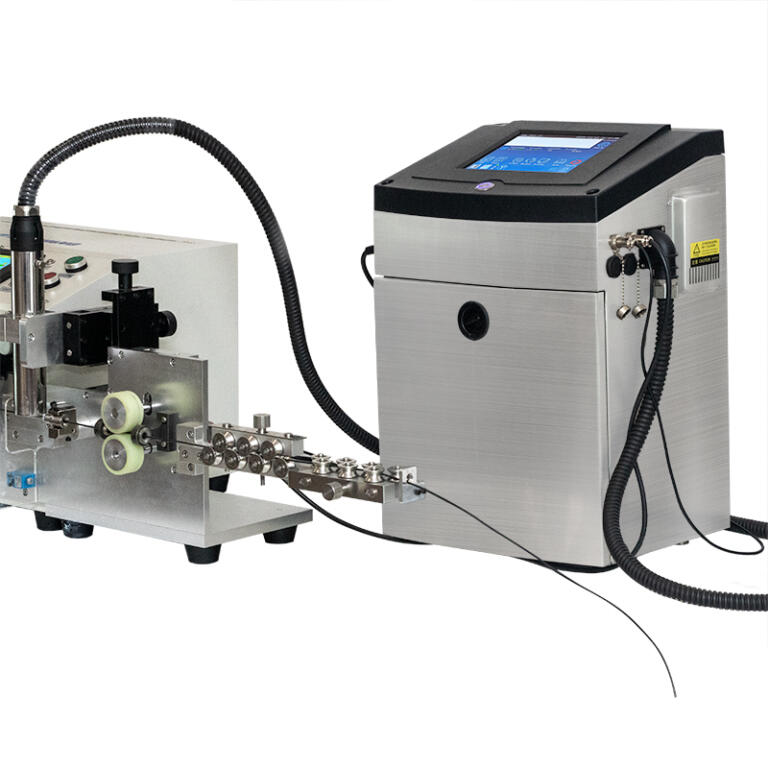 Automatic wire cutting and stripping machine BZW-882DJ + wire printer ...