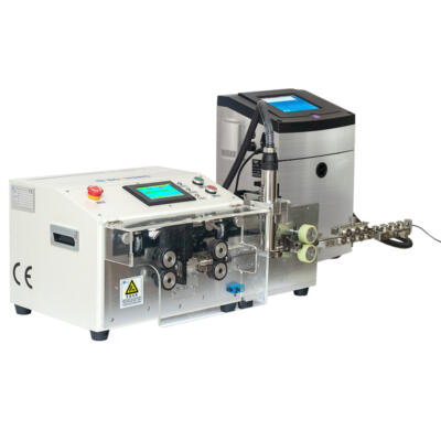 Automatic wire cutting and stripping machine BZW-882DJ + wire printer ...